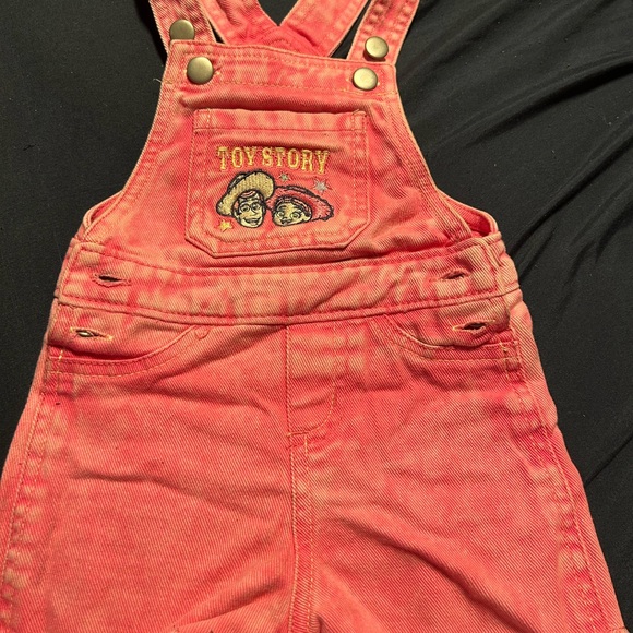 Disney | Bottoms | Disney Toy Story Pink Overalls | Poshmark